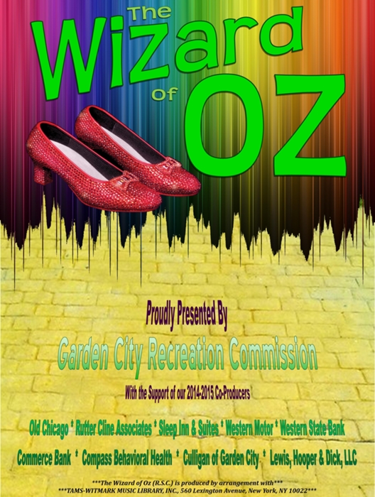 The Wizard Of Oz Rsc 1987 At Garden City Recreation Commission Performances April 17 2015