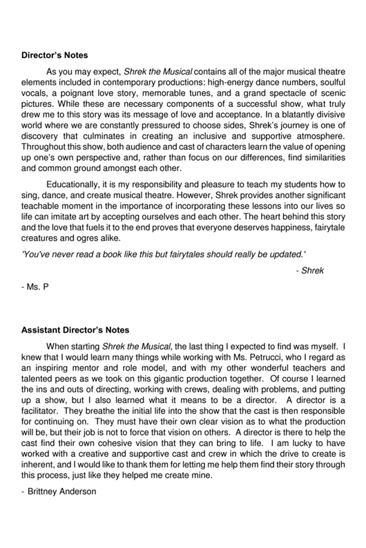 Shrek The Musical at Alexander W. Dreyfoos School of the Arts ...