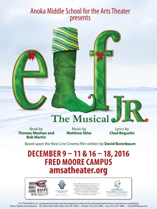 Elf The Musical Jr at Anoka Middle School for the Arts - Performances ...