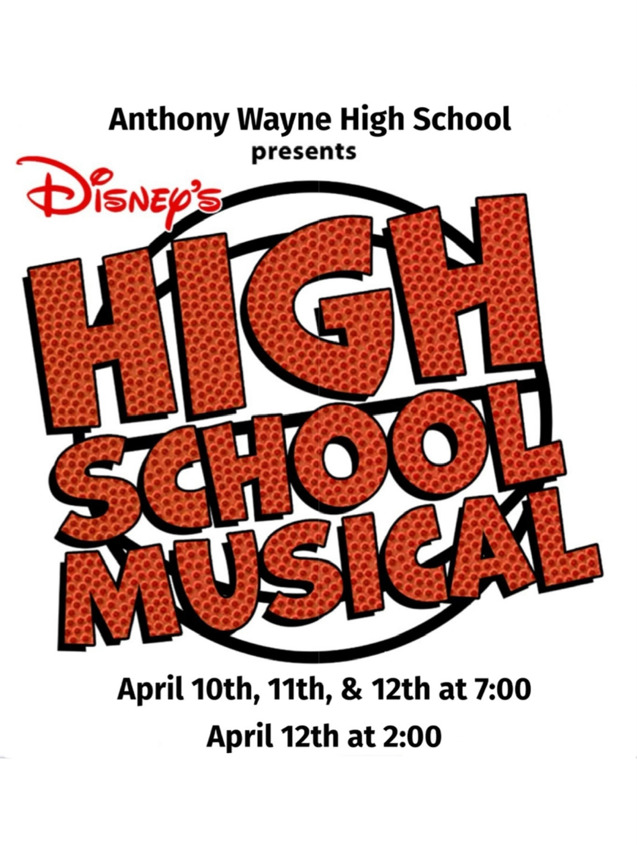 Disney's High School Musical at Anthony Wayne High School ...