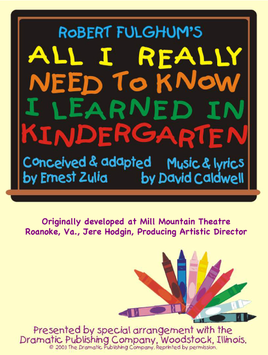 All I Really Need To Know I Learned In Kindergarten at Atlantic High ...