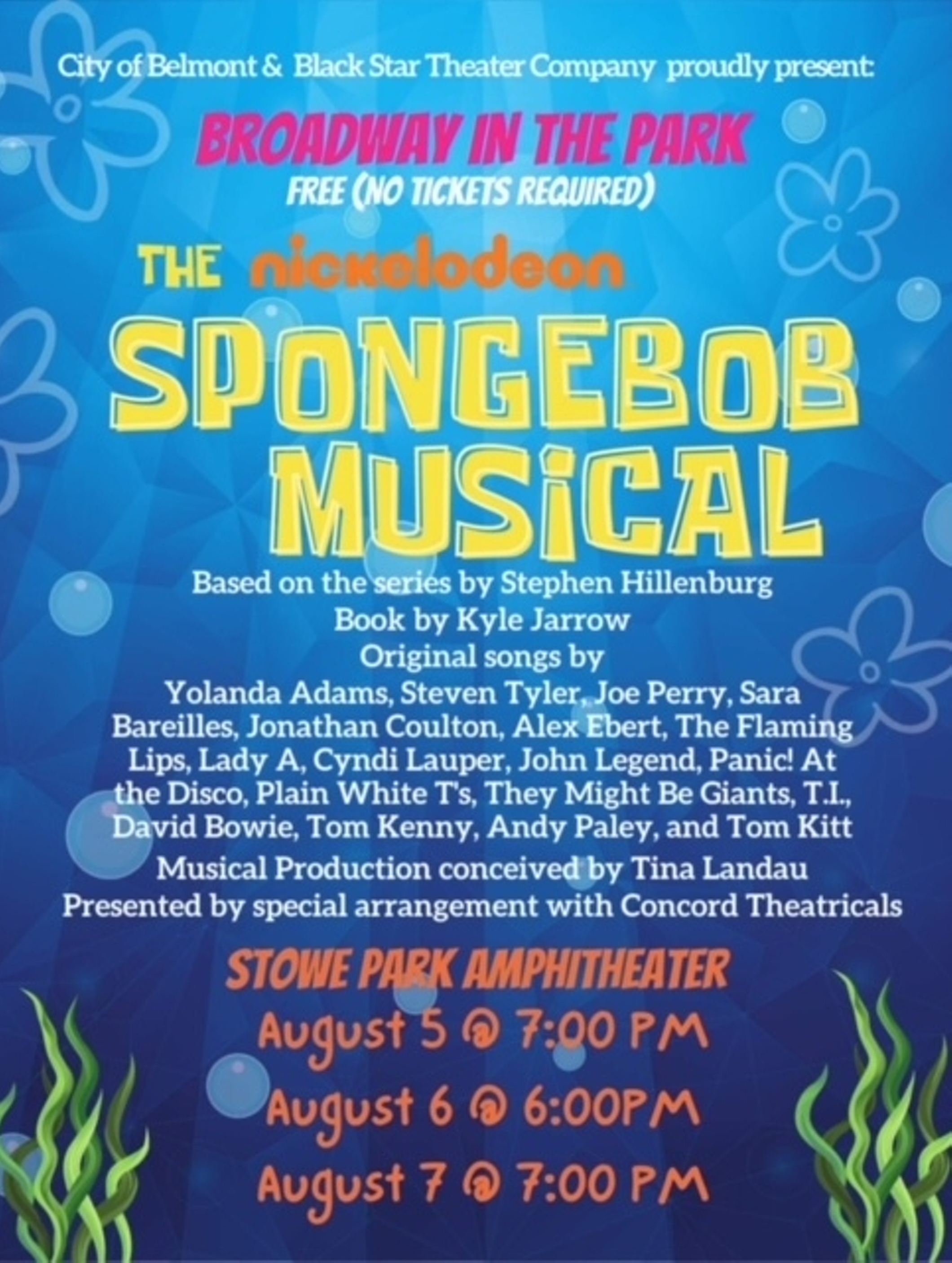 The Spongebob Musical at Black Star Theater Company - Performances ...