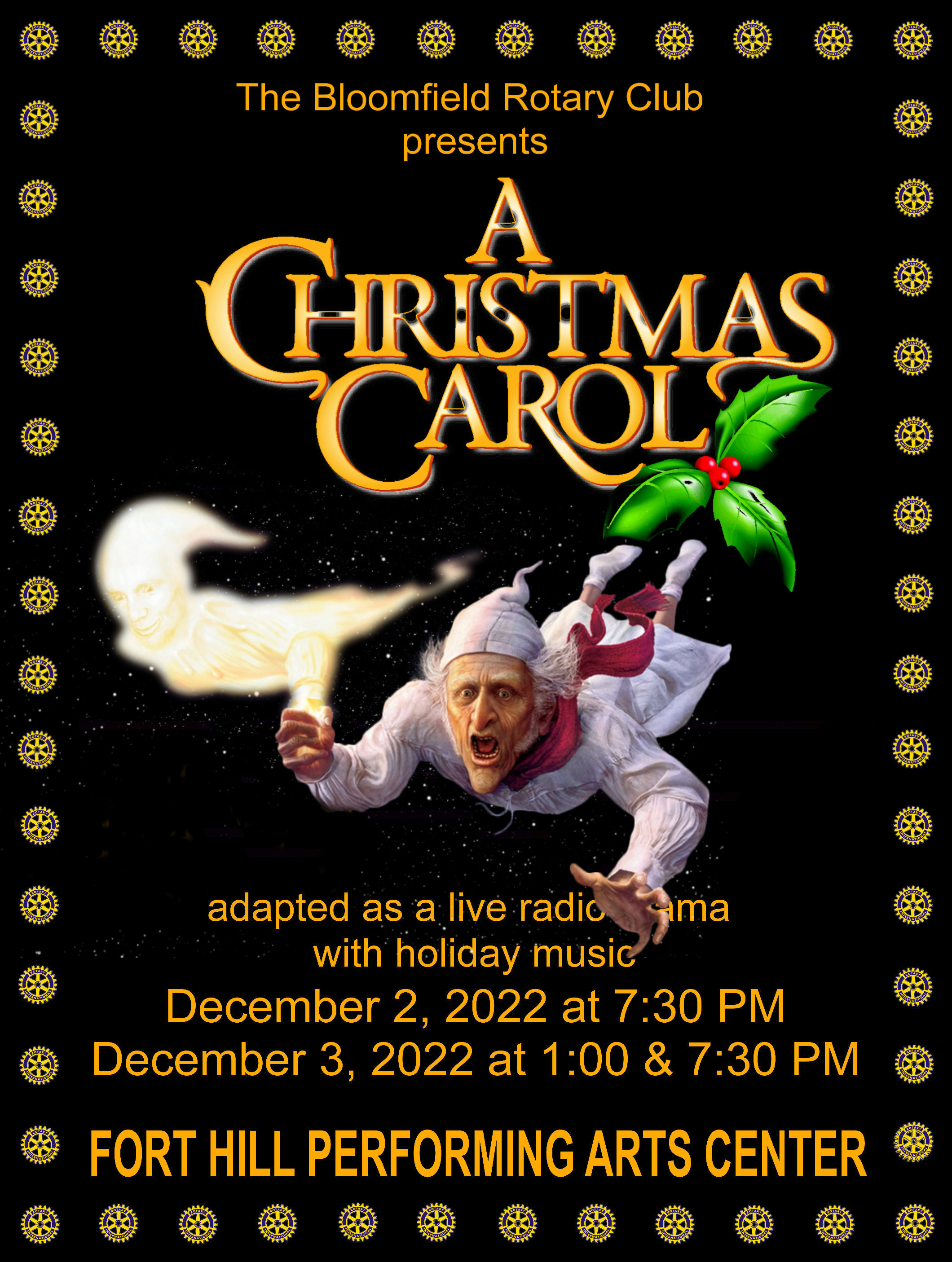 A Christmas Carol at Bloomfield NY Rotary Club - Performances December ... A Christmas Carol at Bloomfield NY Rotary Club - Performances December ...