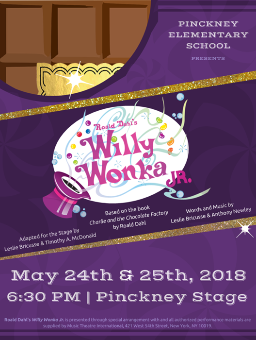 Roald Dahl's Willy Wonka JR. at Charles Pinckney Elementary ...