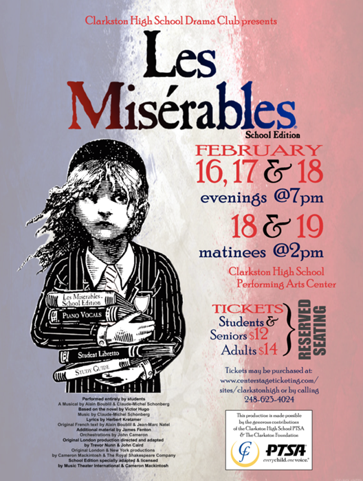 Les Misérables School Edition at Clarkston High School Drama Club ...