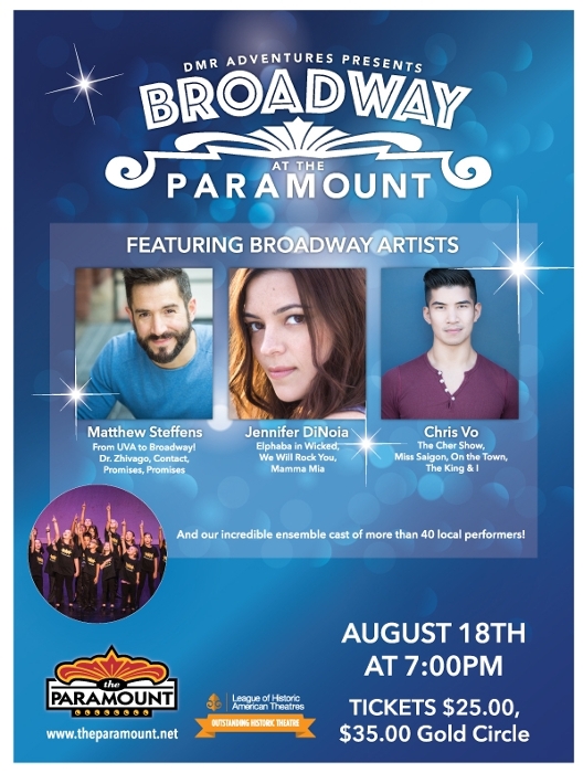 Broadway at the Paramount at DMR Adventures - Performances August 18 ...