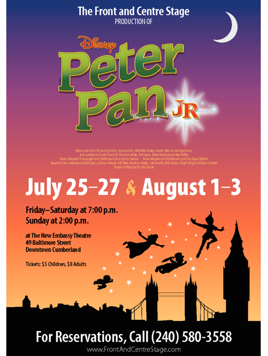 Disney's Peter Pan, Jr. at Front & Centre Stage Productions ...