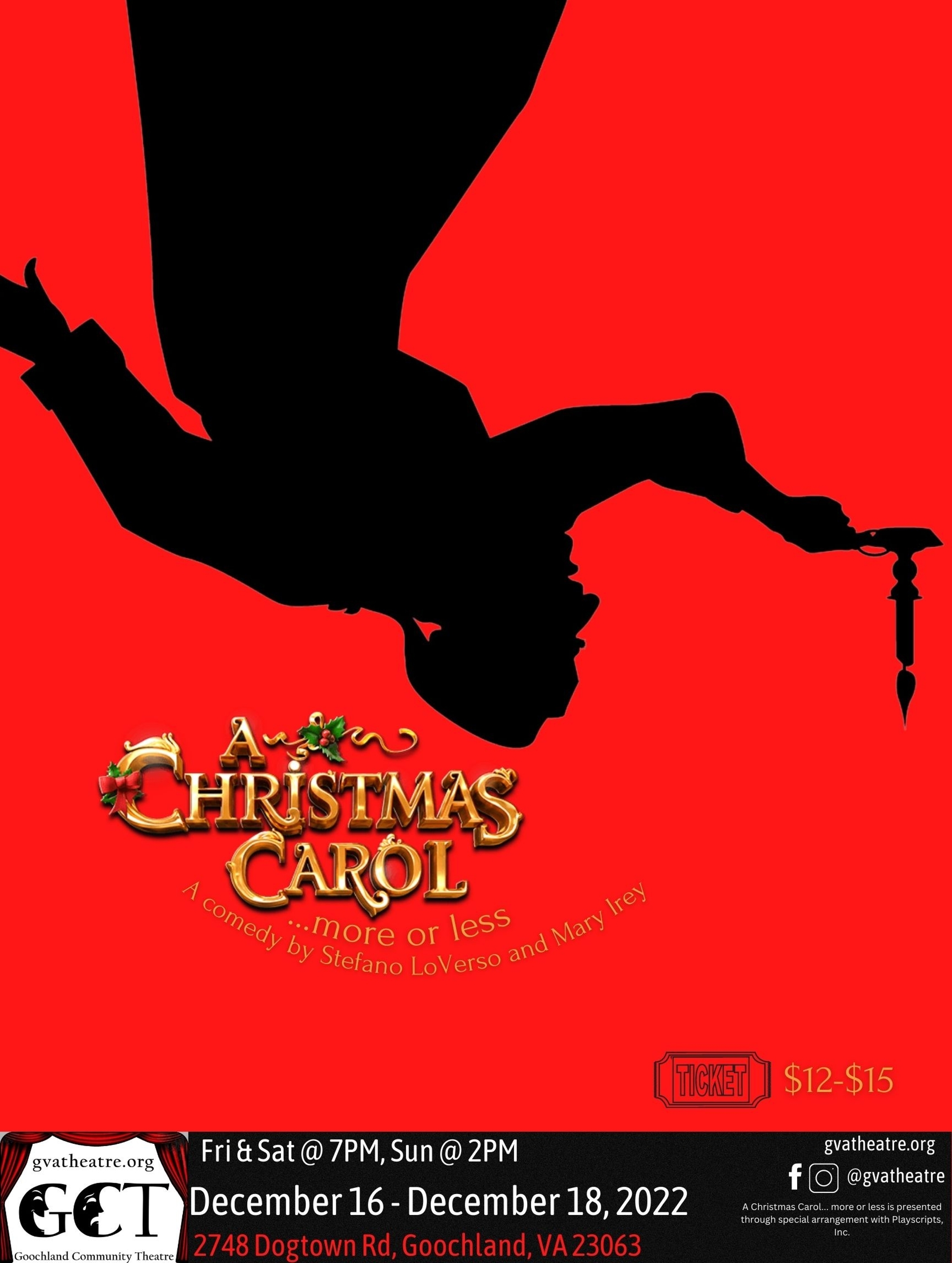 A Christmas Carol...more or less at Goochland Community Theatre ...