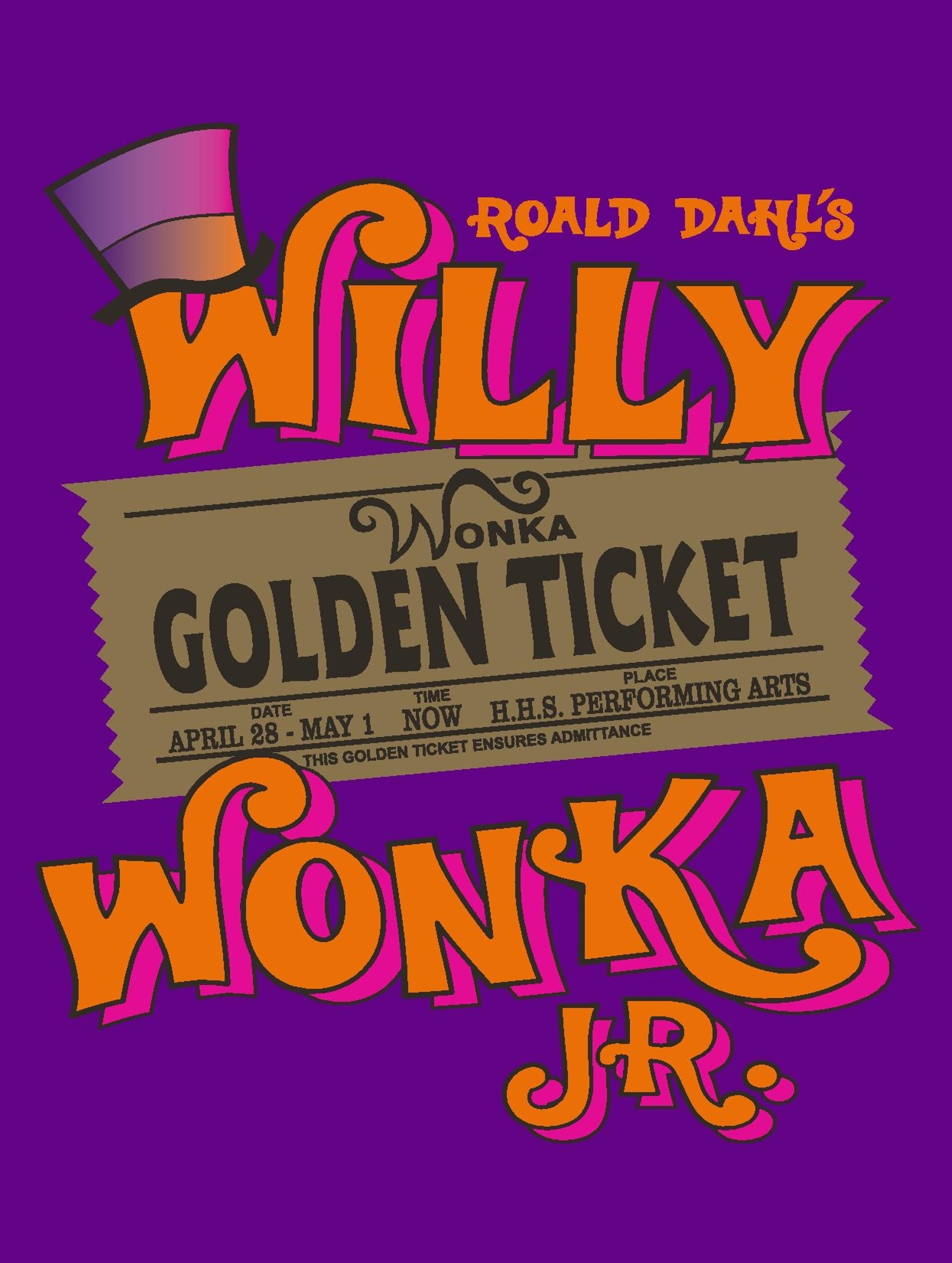 Roald Dahl's Willy Wonka JR. at Hobart High School - Performances April ... Roald Dahl's Willy Wonka JR. at Hobart High School - Performances April ...