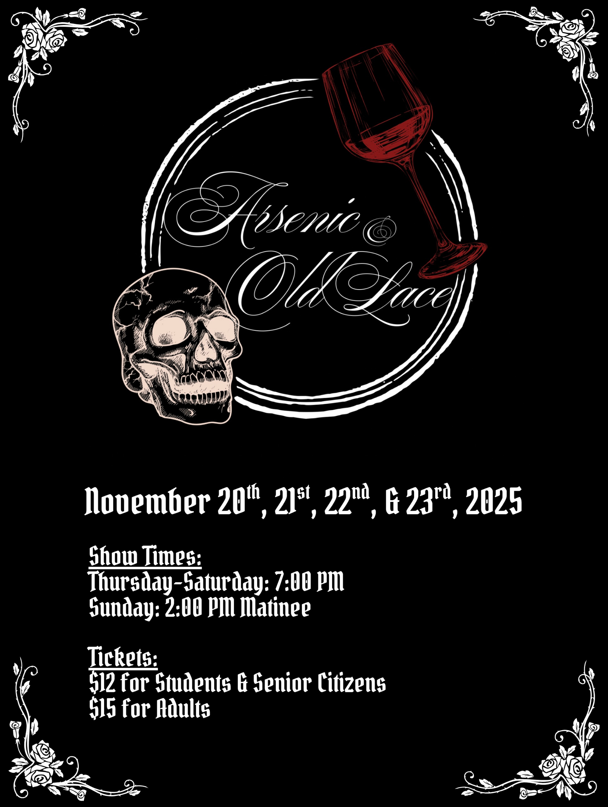 Arsenic & Old Lace at Hopatcong High Drama Club - Performances November ...