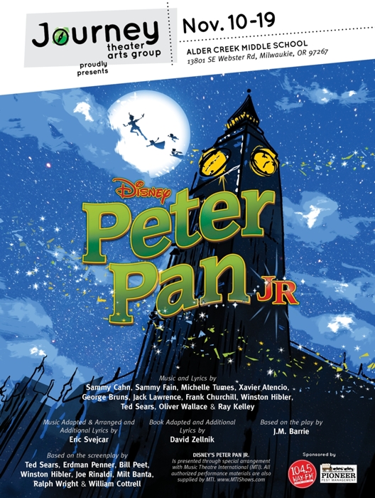 Peter Pan Jr. at Journey Theater Arts Group - Performances November 10 ...