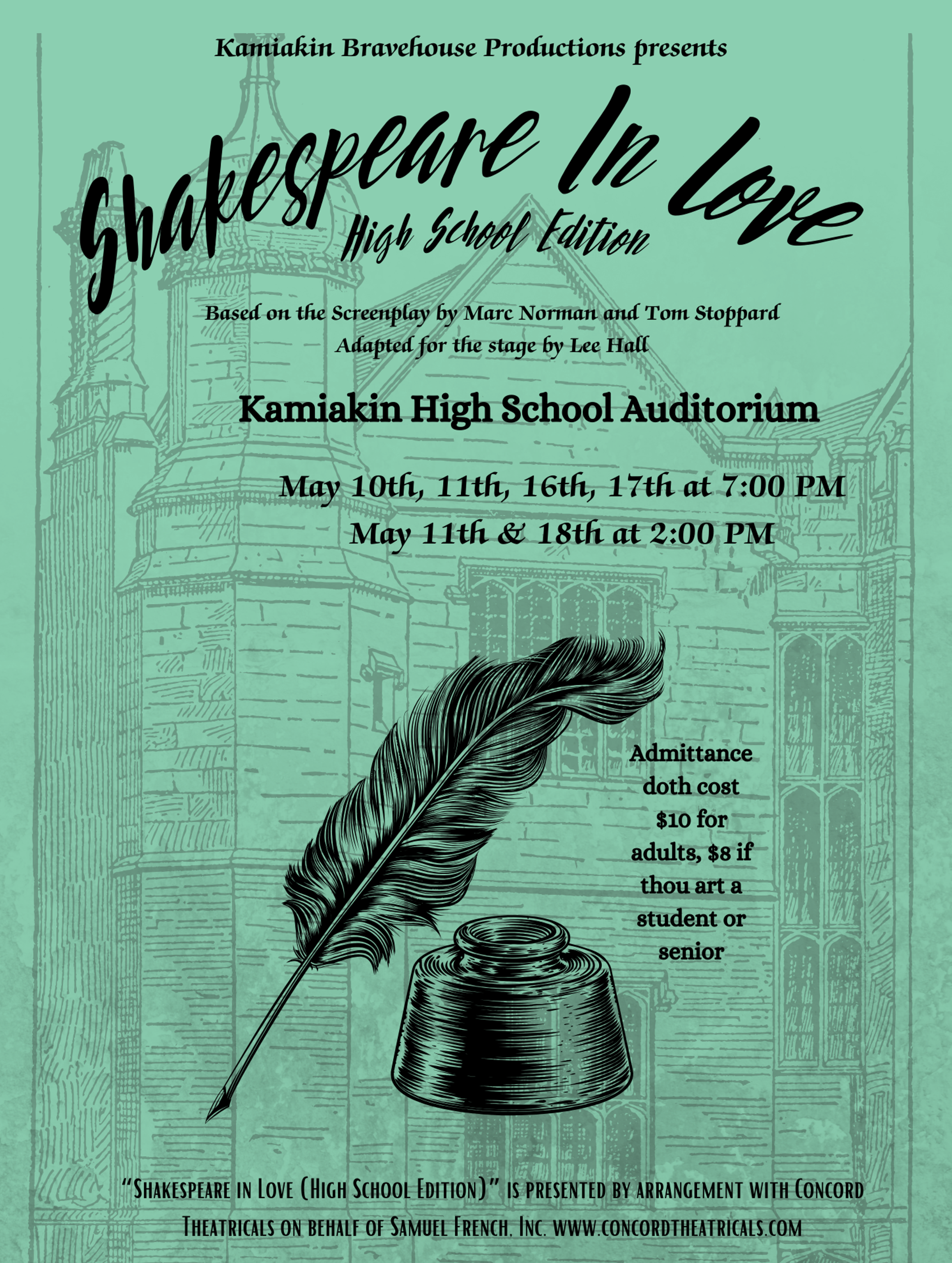 shakespeare in love concord