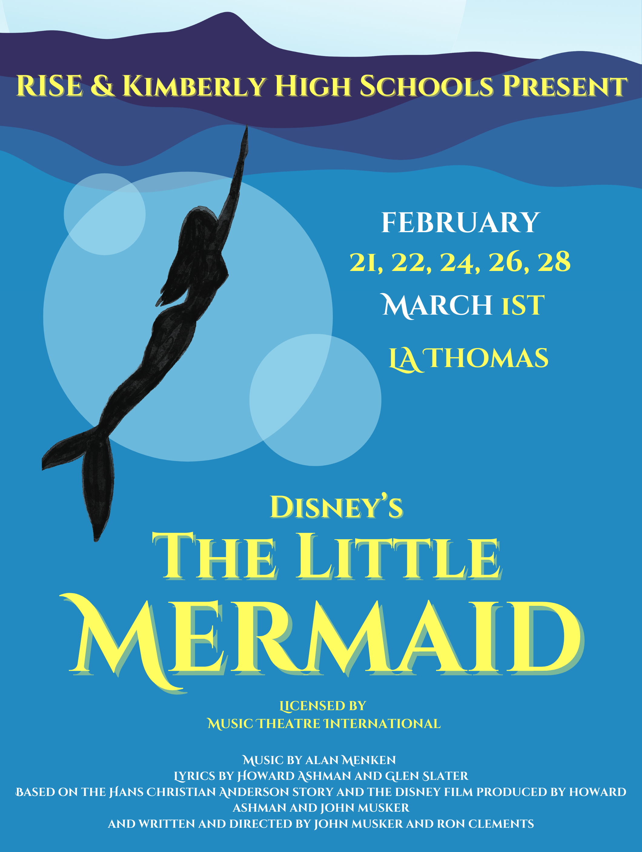 The Little Mermaid at Kimberly High School - Performances February 22 ...