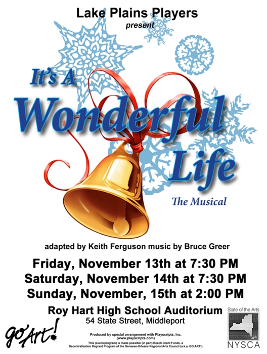 It's A Wonderful Life The Musical at Lake Plains Players - Performances ...
