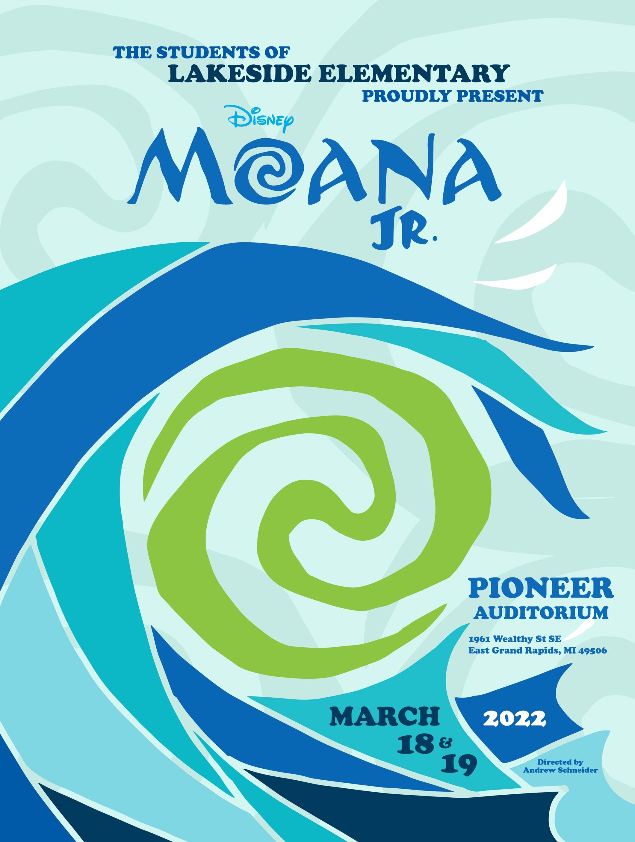 Moana Jr. at Lakeside Elementary - Performances March 18, 2022 to March ...