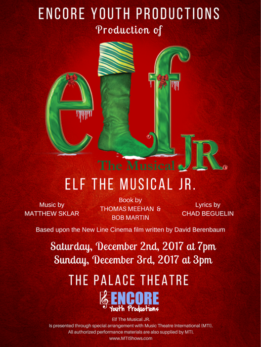 Elf The Musical Jr at Landmark Children's Theatre - Performances ...