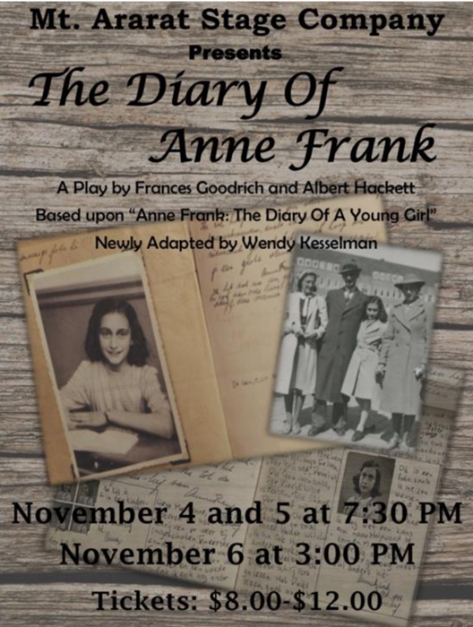 The Diary of Anne Frank (Adapted by Wendy Kesselman) at Mt. Ararat ...