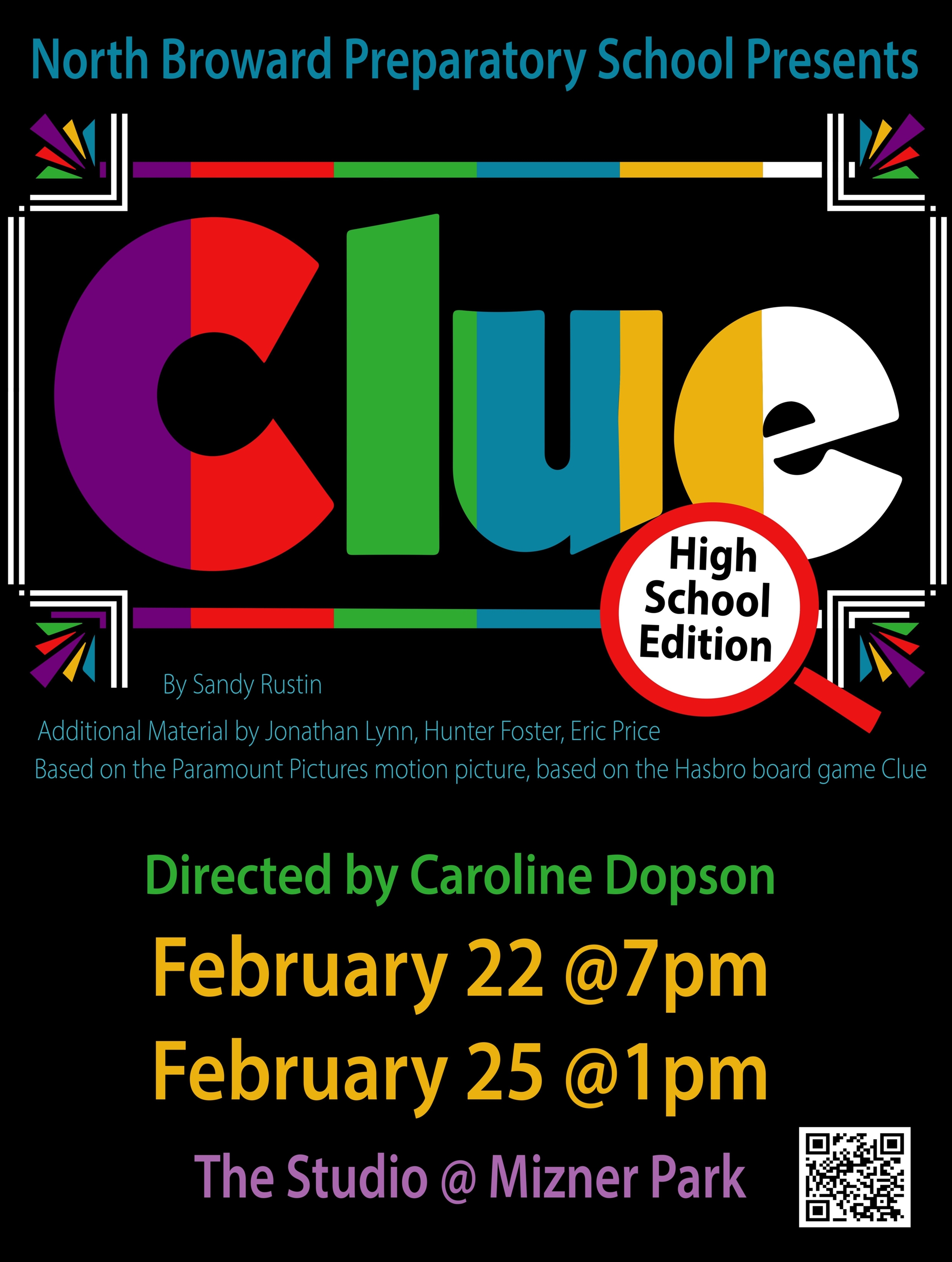 Clue: On Stage (High School Edition) at North Broward Preparatory ...