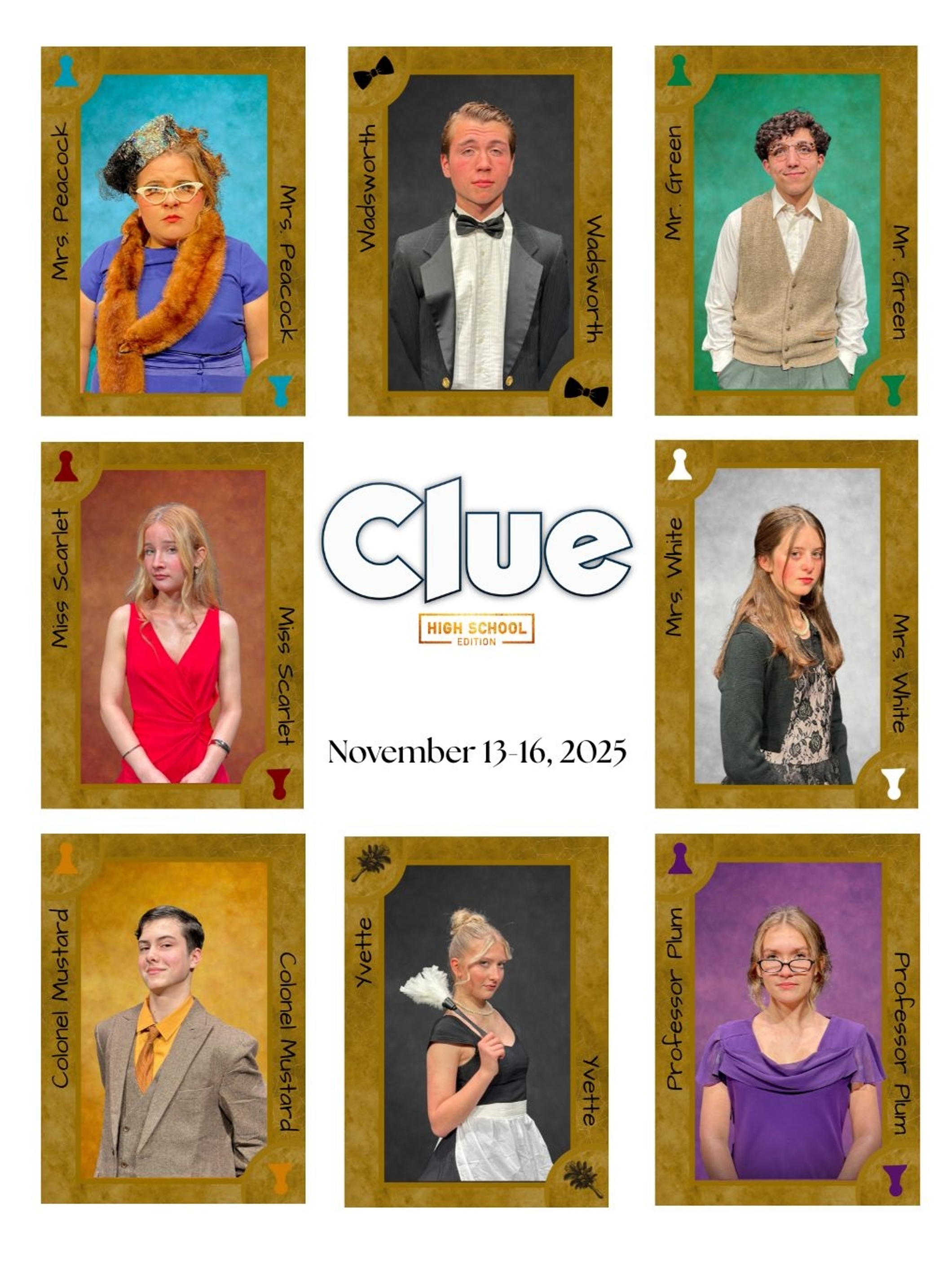 Clue High School Edition at North Royalton High School - Performances ...