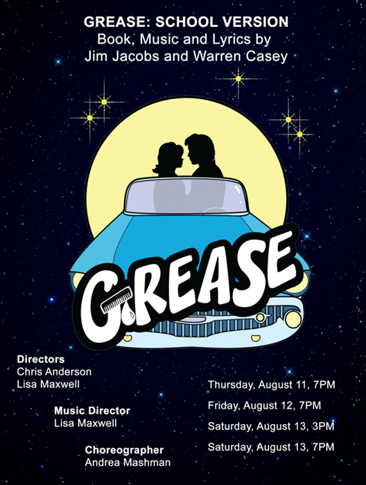 Grease: School Version at Pearland Little Theatre - Performances August ...