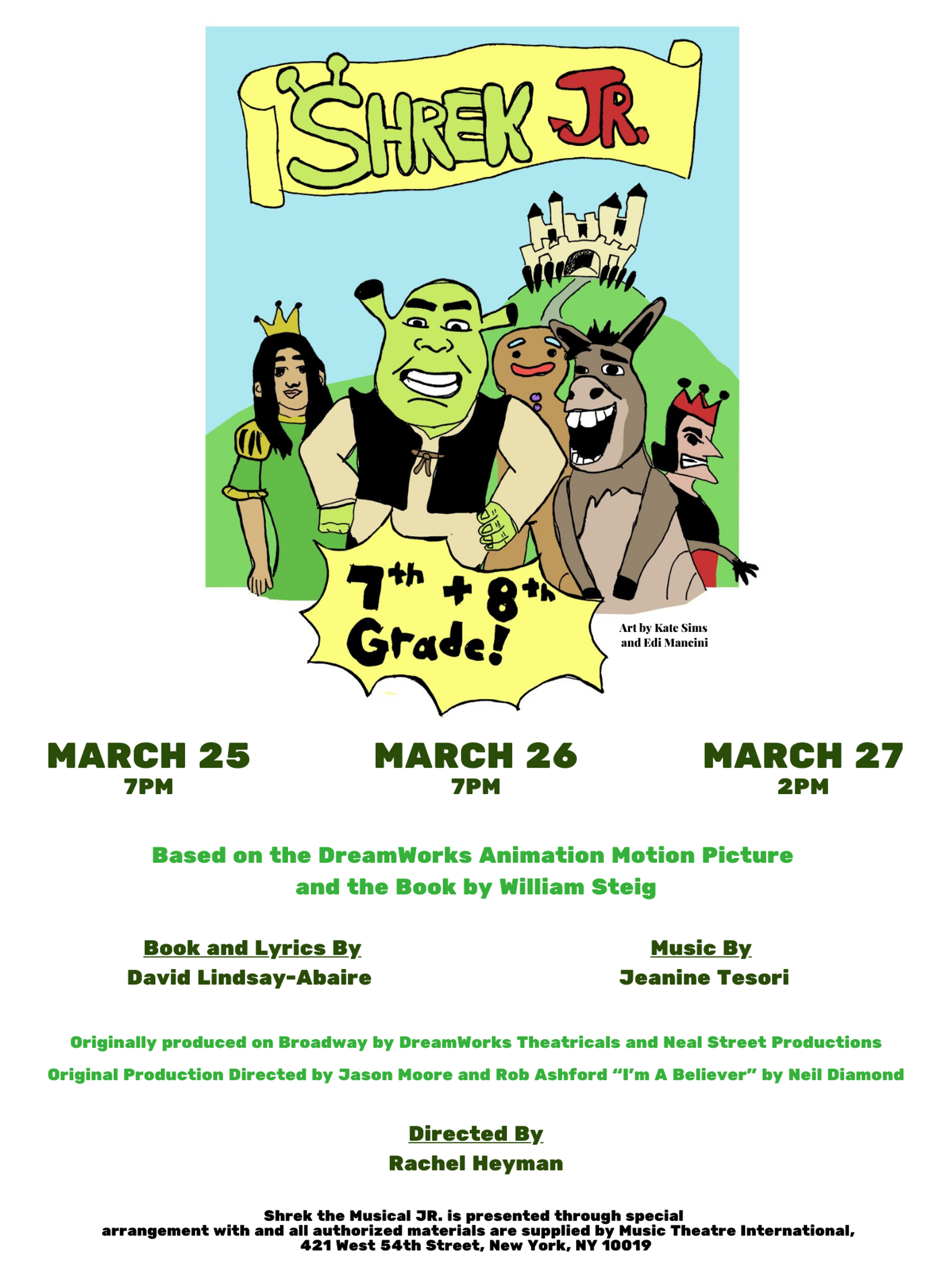 Shrek The Musical Jr at Pleasantville Middle School - Performances ...