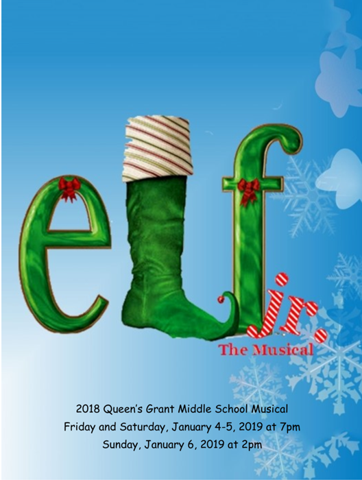 Elf The Musical Jr at Queen's Grant Community School - Performances ...