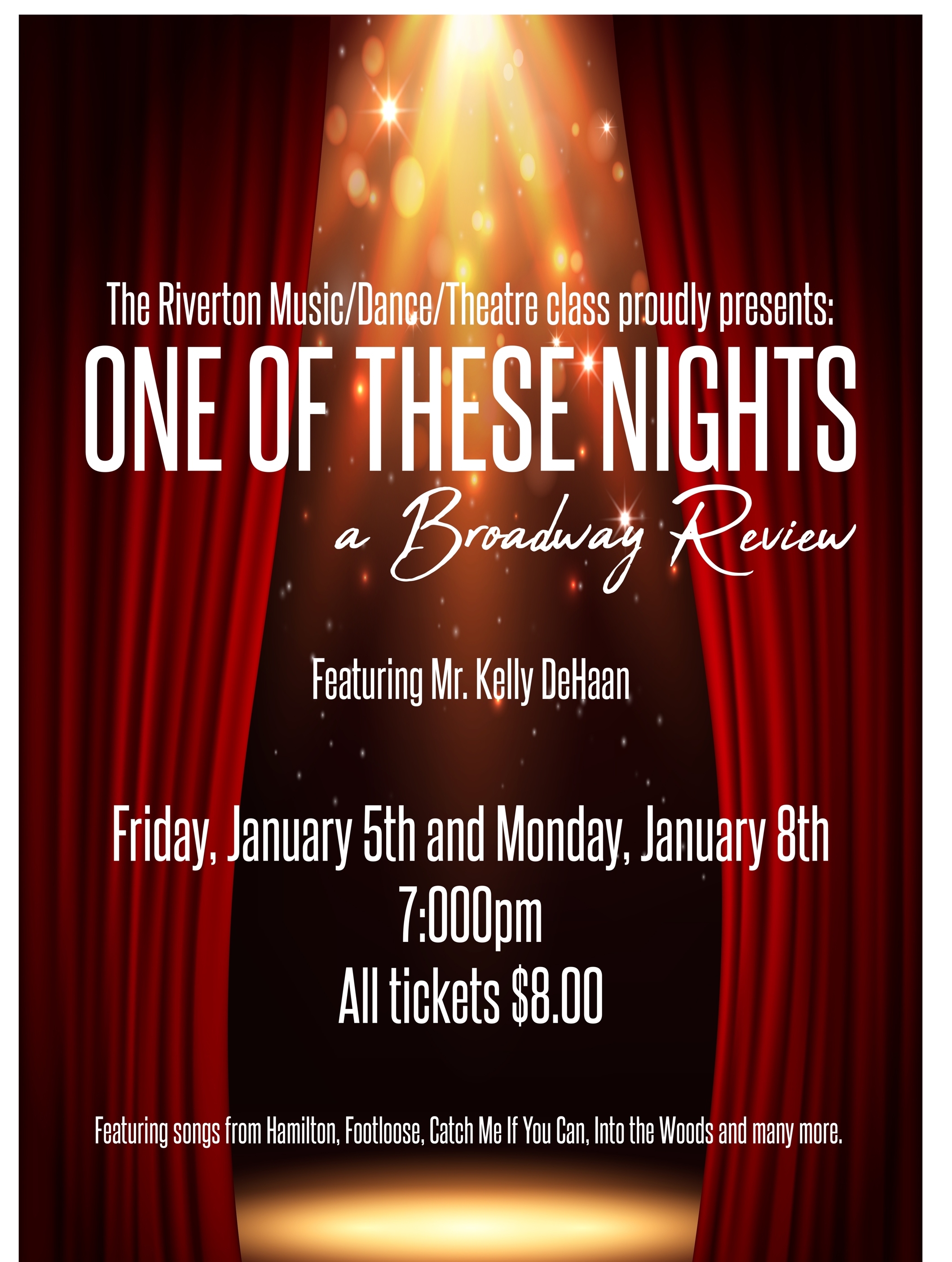 One of These Nights- A Broadway Revue at Riverton High School ...
