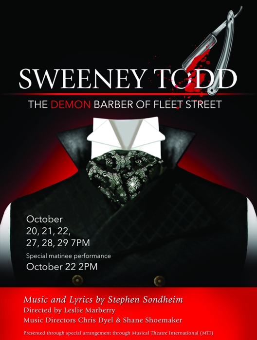 Sweeney Todd at Robertson County Players - Performances - Cover