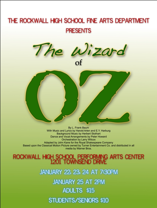 The Wizard of Oz (RSC 1987) at Rockwall High School - Performances ...