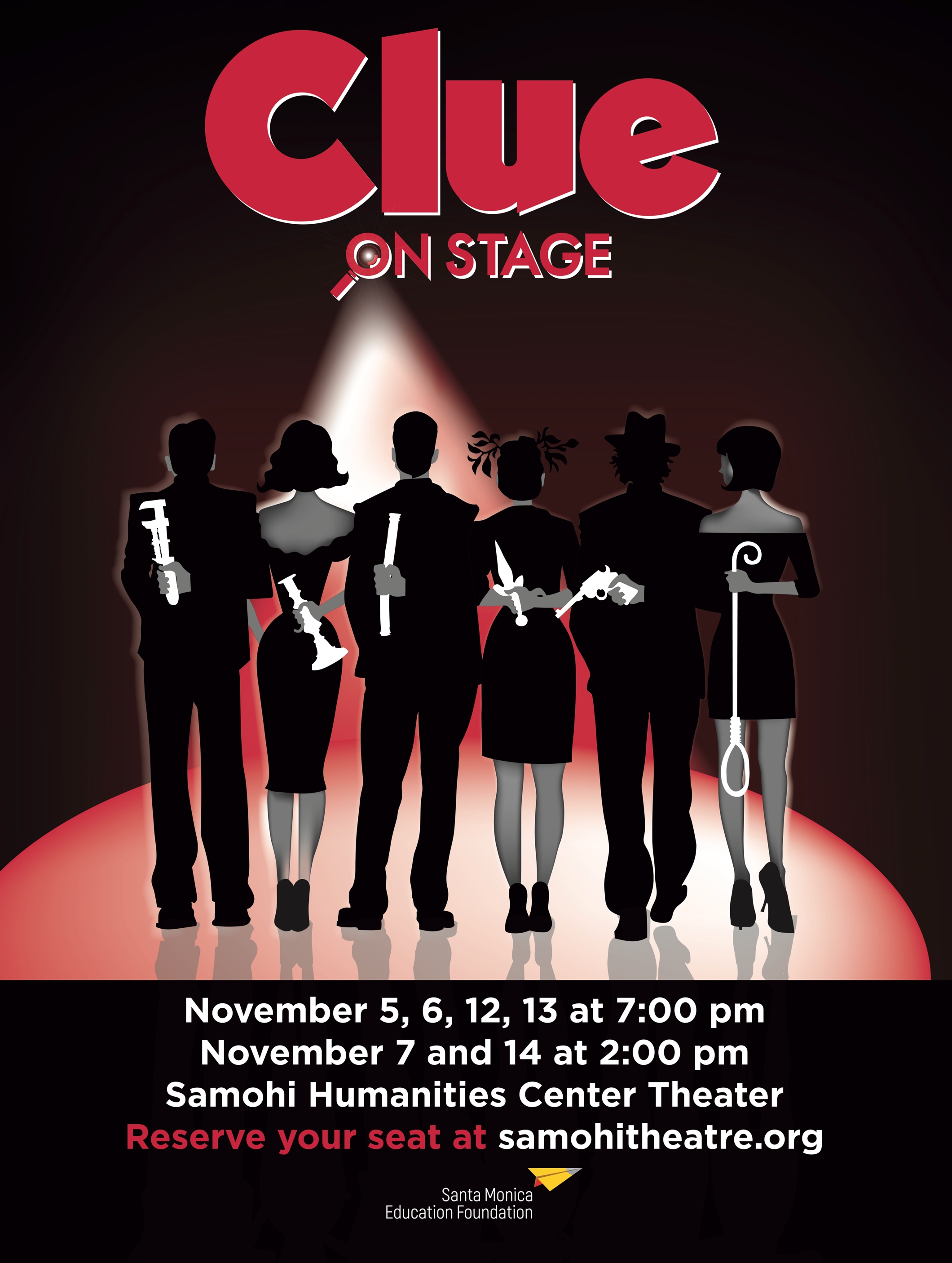 Clue at Santa Monica High School - Performances November 5, 2021 to ...