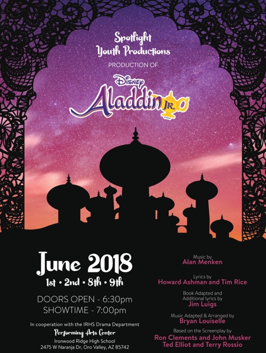 Disney's Aladdin JR. at Spotlight Youth Productions, LLC - Performances ...