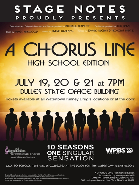 A Chorus Line - High School Edition at Stage Notes - Performances July ...
