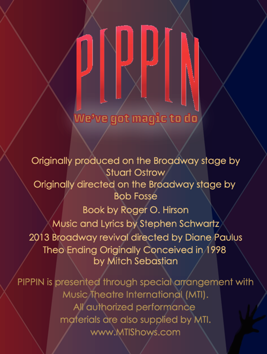 Pippin at Stage Notes - Performances July 11, 2019 to July 13, 2019 - Cover
