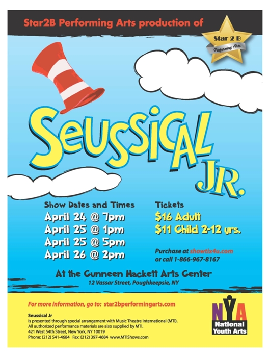 Seussical Jr. at Star 2 B Performing Arts - Performances April 24, 2015 ...