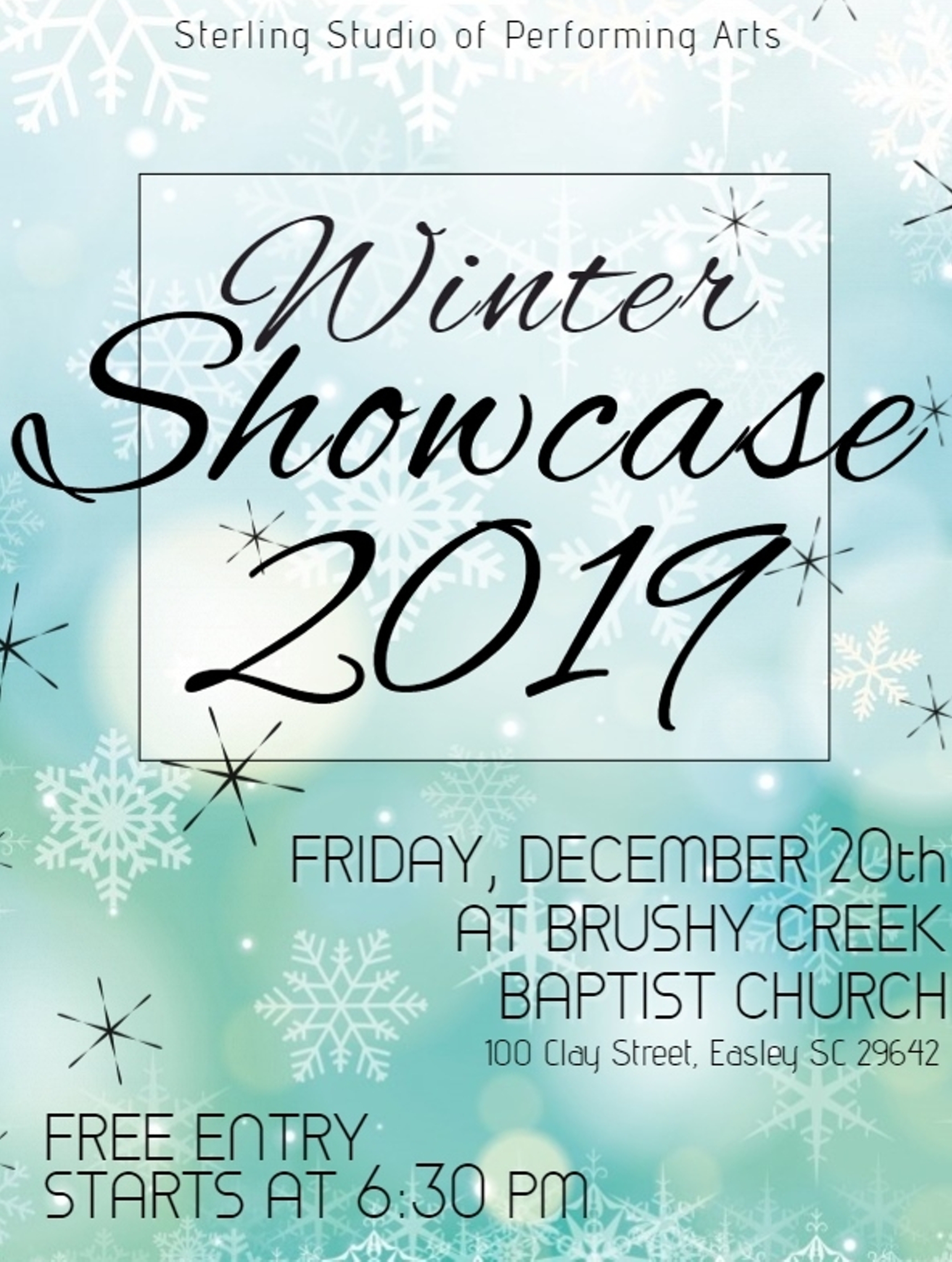Winter Showcase 2019 at Sterling Studio of Performing Arts ...