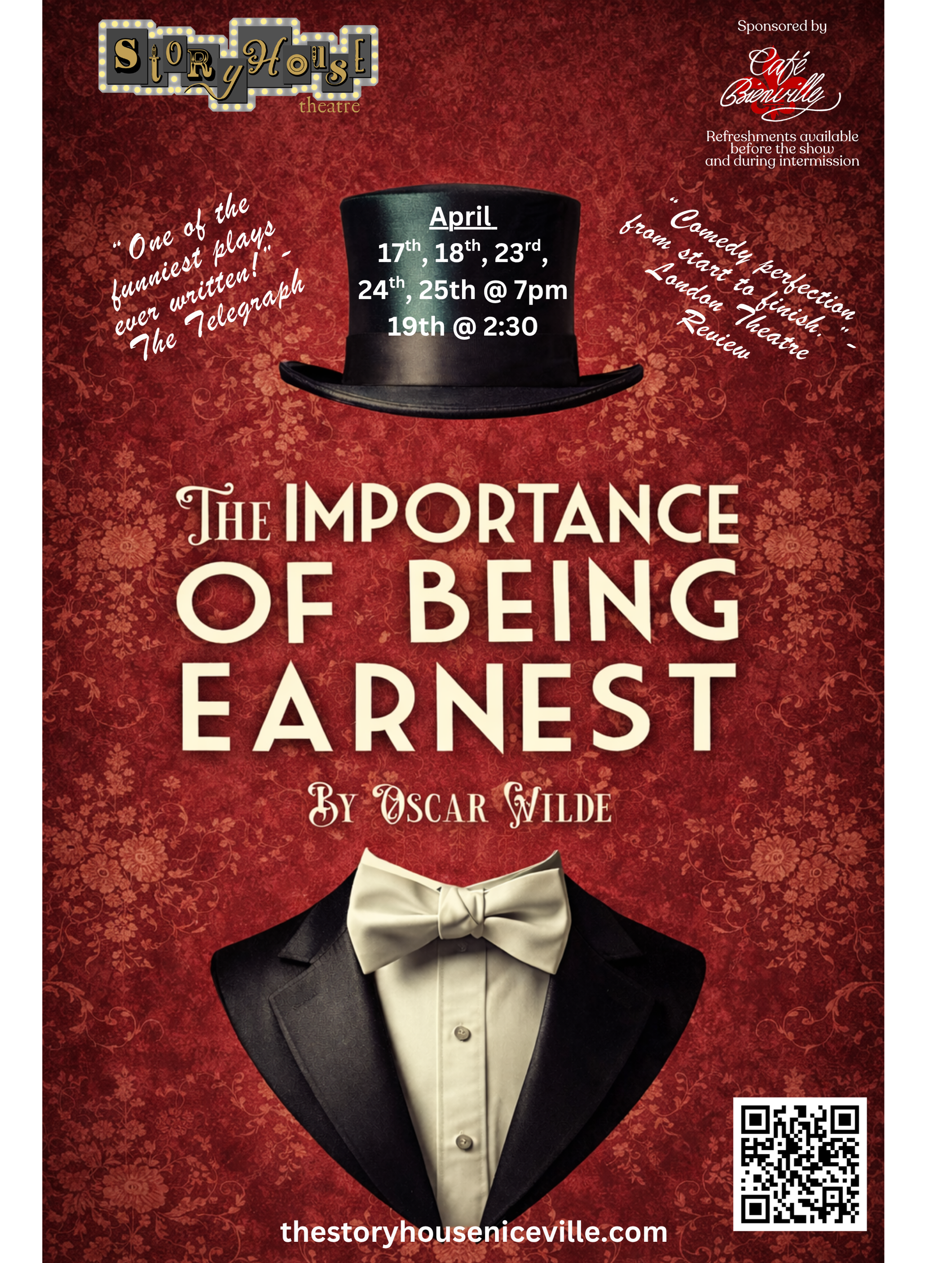 The Importance of Being Earnest at The Story House - Performances April ...