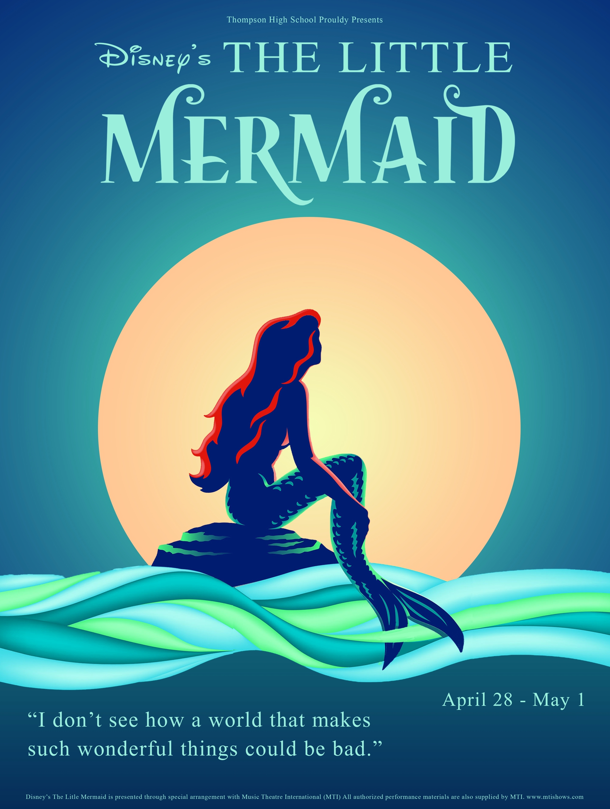 Disney s The Little Mermaid At Thompson High Sch Performances April disney-s-the-little-mermaid-at-thompson-high-sch-performances-april