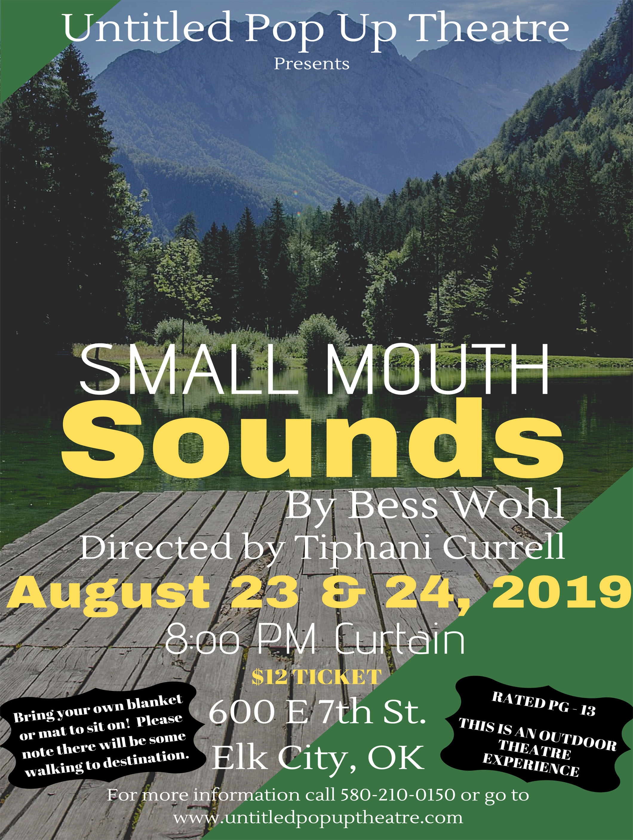 Small Mouth Sounds at Untitled Pop Up Theatre - Performances August 23 ...