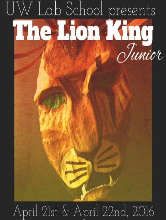 The Lion King Jr at Uw Laboratory School - Performances April 21, 2016 ...