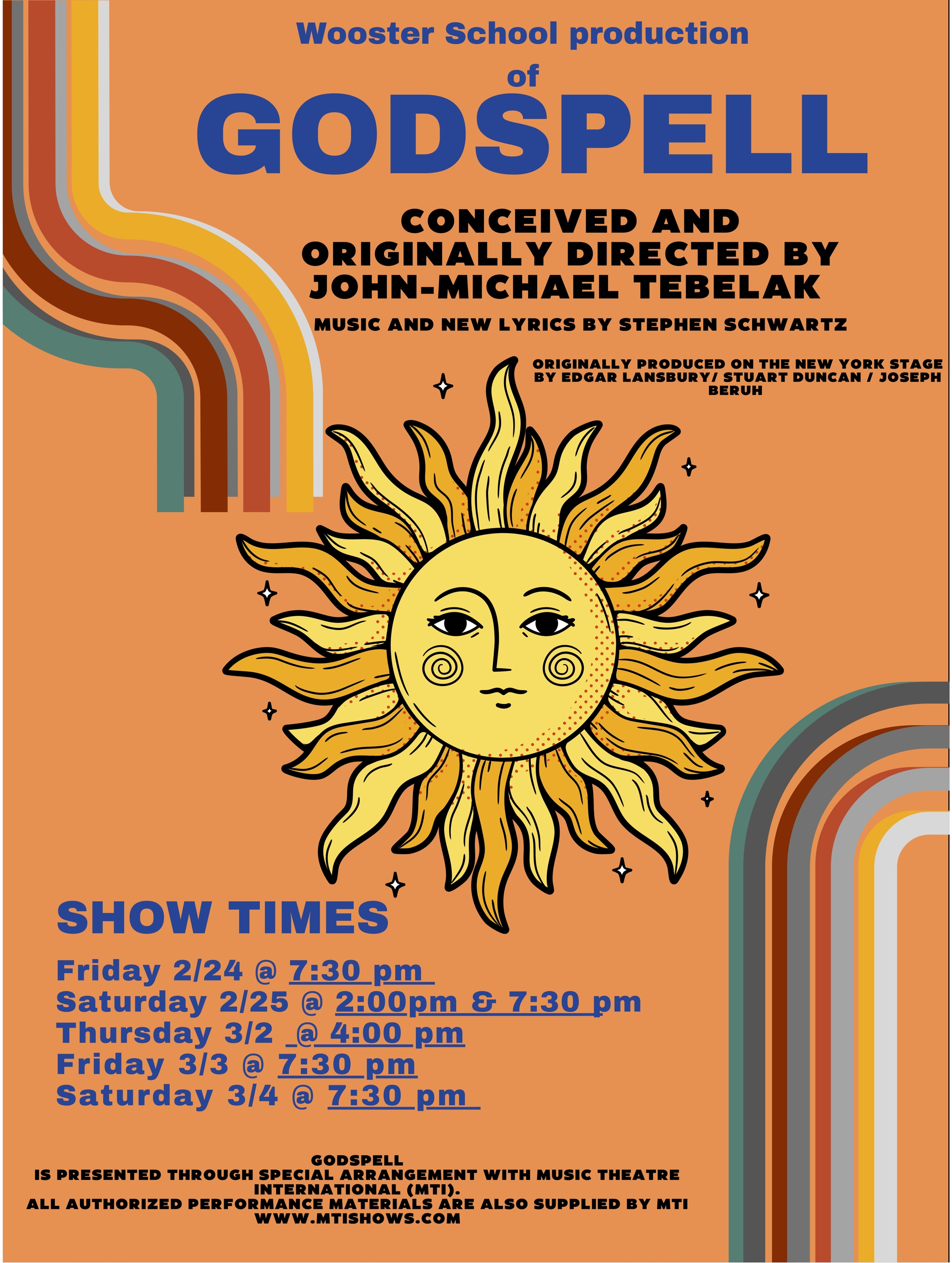 Godspell at Wooster School - Performances February 24, 2023 to March 4 ...
